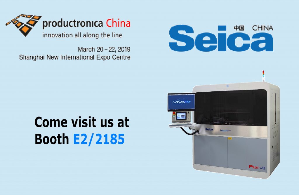 Seica at Productronica China 2019, Booth E2/2185 - Automatic Test ...